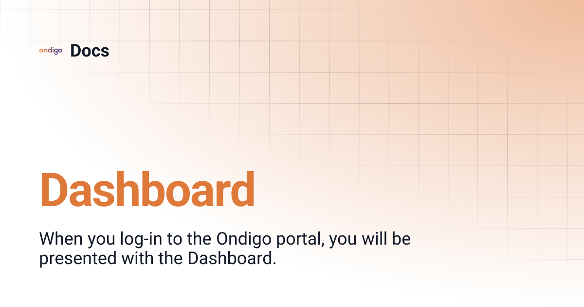 Dashboard | Docs